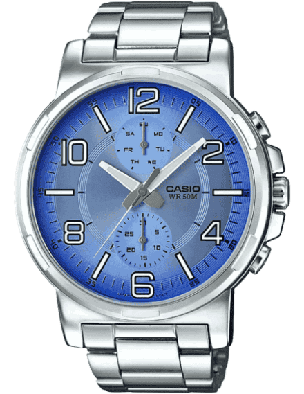 Buy Casio A1213 MTP-E313D-2B2VDF Enticer Men Watch in India I Swiss...