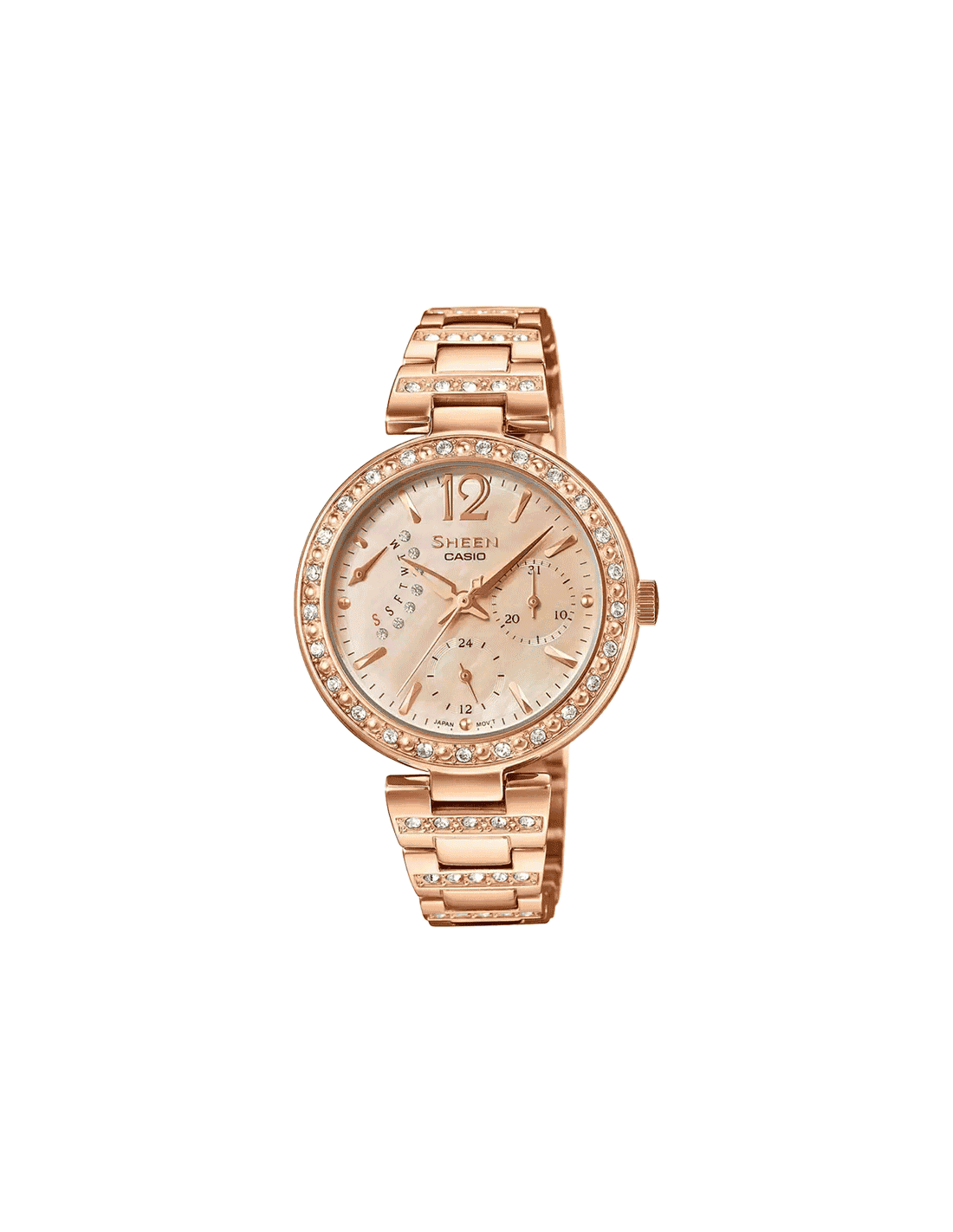 Buy Casio SX162 SHE-3043PG-9AUDR Sheen Watch in India I Swiss Time ...