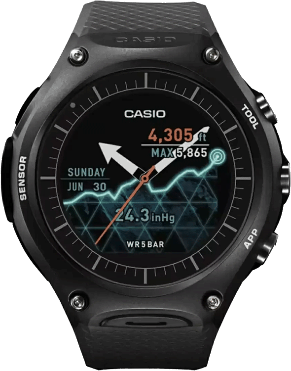 Buy Casio SW001 WSD-F10BK Smart Watch Watch in India I Swiss Time H...
