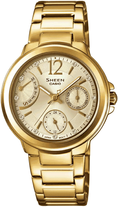 Buy Casio SX133 SHE-3804GD-9AUDR Sheen Watch in India I Swiss Time ...