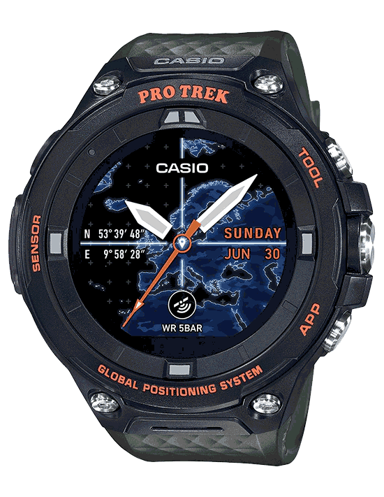 Buy Casio SW005 WSD-F20A-GNBAD-IN Smart Watch Watch in India I Swis...
